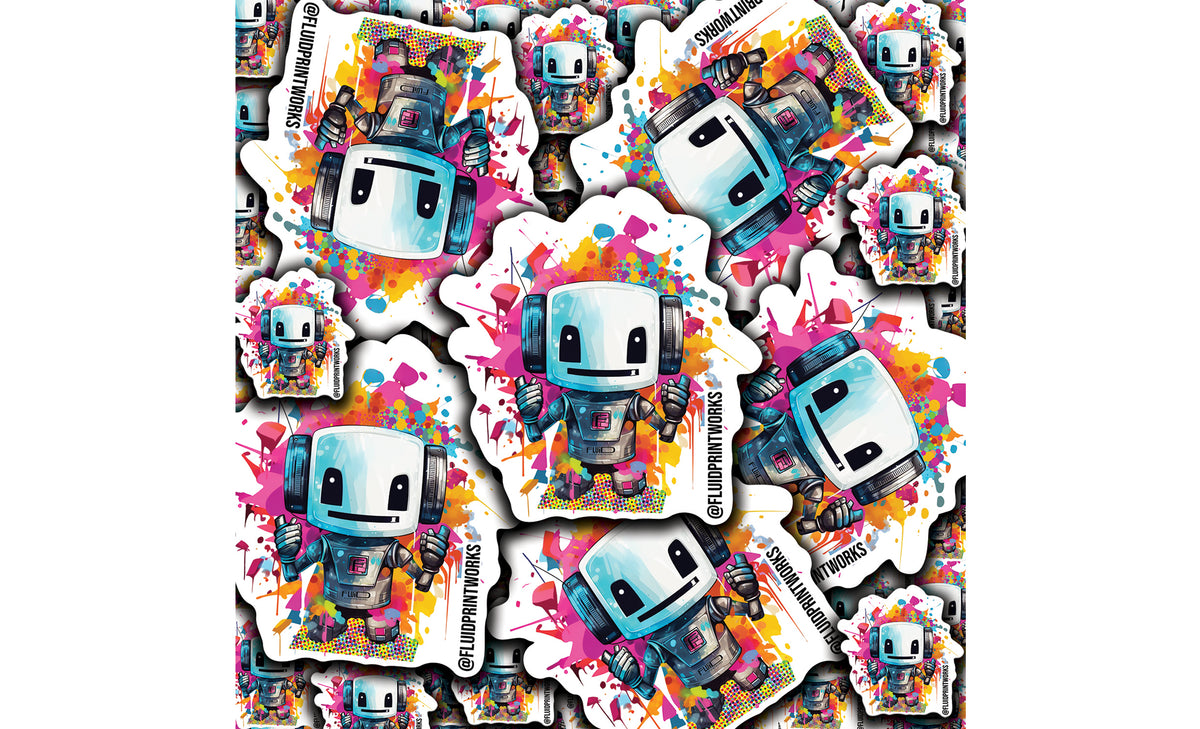 Custom Stickers 100ct 3x3" – Fluid Print Works